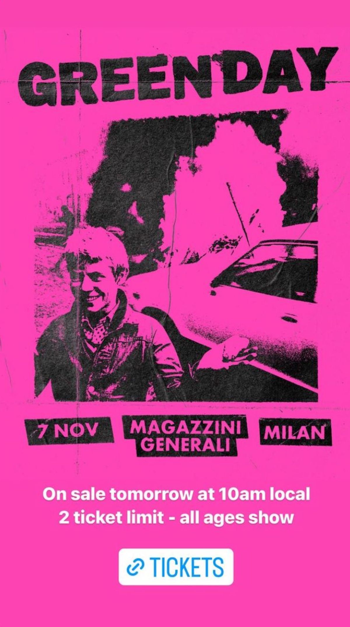 I Green Day suoneranno a Milano ai Magazzini Generali martedì 7 ...