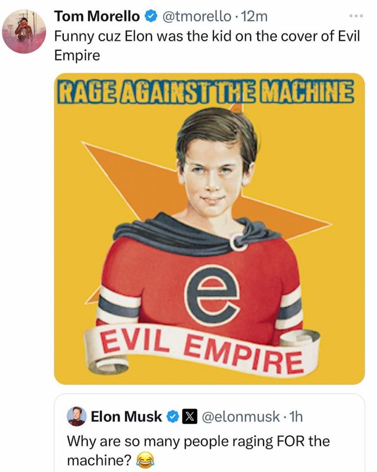 Tom Morello: il ragazzo sulla copertina di ‘Evil Empire’ dei Rage ...